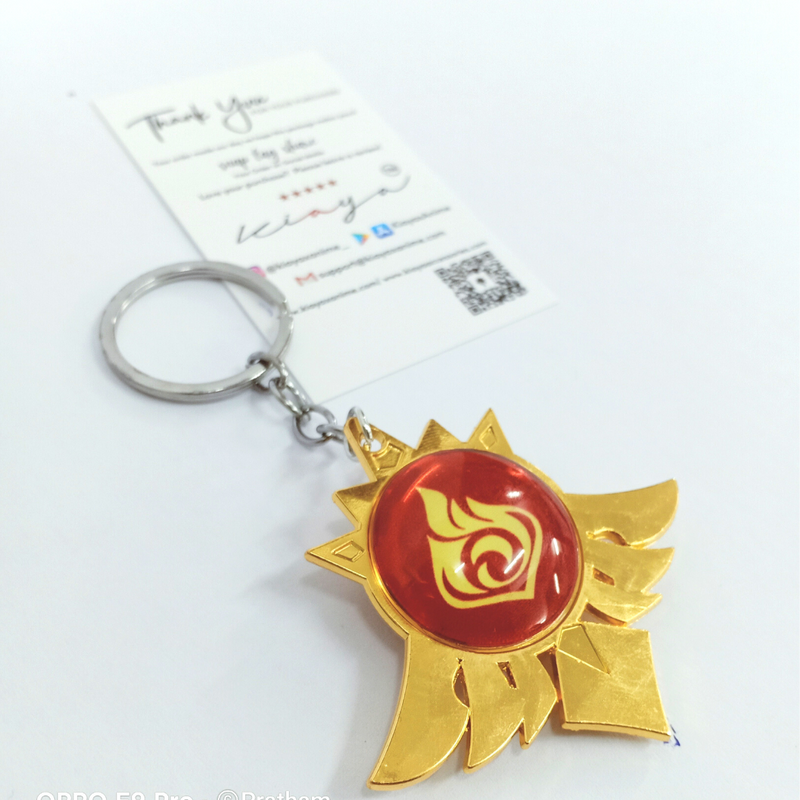 Genshin Pyro Keychain